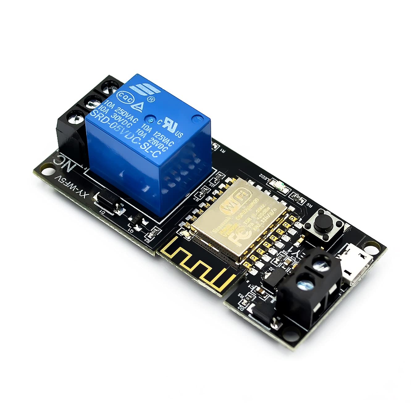 Printer Accesstories 1 pcs Sinilink WiFi Mobile Phone Remote Control Relay Module DC5V Smart Home Phone APP ESP-12F XY-WF5V - (Color: ESP-12F)