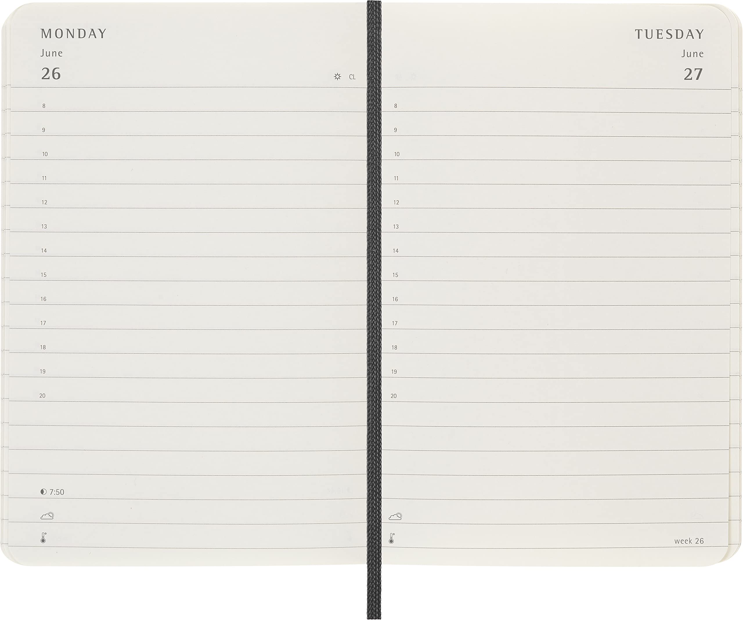 Moleskine 2023 Daily Planner, 12M, Pocket, Black, Soft Cover (3.5 x 5.5)