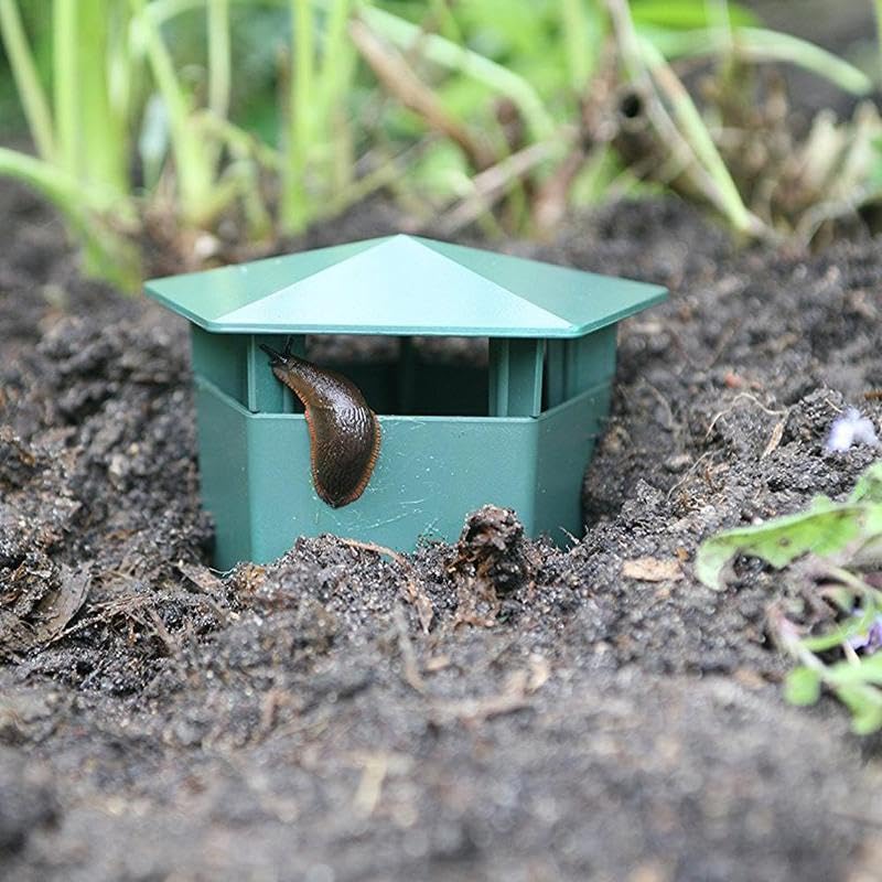 Slug Plastic Box,Slug ππ«ππ©π¬ for Garden, Beer Slug & Snail ππ«ππ©π¬ Friendly to Catch Snails πππππ‘ππ«,Reusable Plastic Slug Beer ππ«ππ©π¬ for Garden,Snail ππ«ππ©π©ππ« Slug House 8pcs