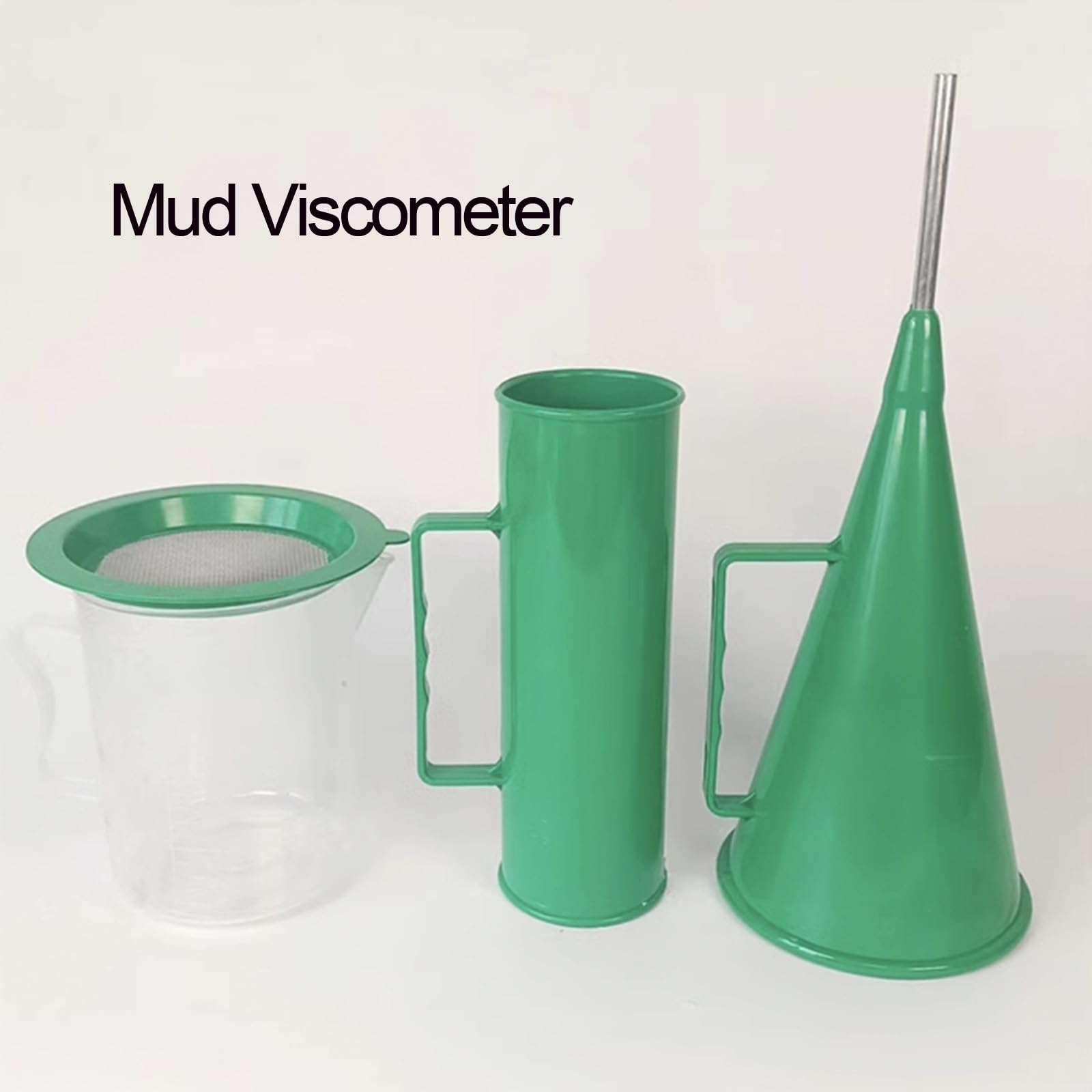 Slurry Test Kit, Portable Mud Tester, Mud Hydrometer, Sand Content Meter Kit, Sand Flow Meter and Mud Viscometer Kit with Marsh Funnel and Viscosity Cup, Slurry Testing Kit