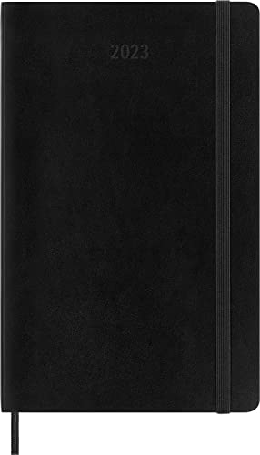 Moleskine Classic 12 Month 2023 Daily Planner, Soft Cover, Large (5" x 8.25"), Black