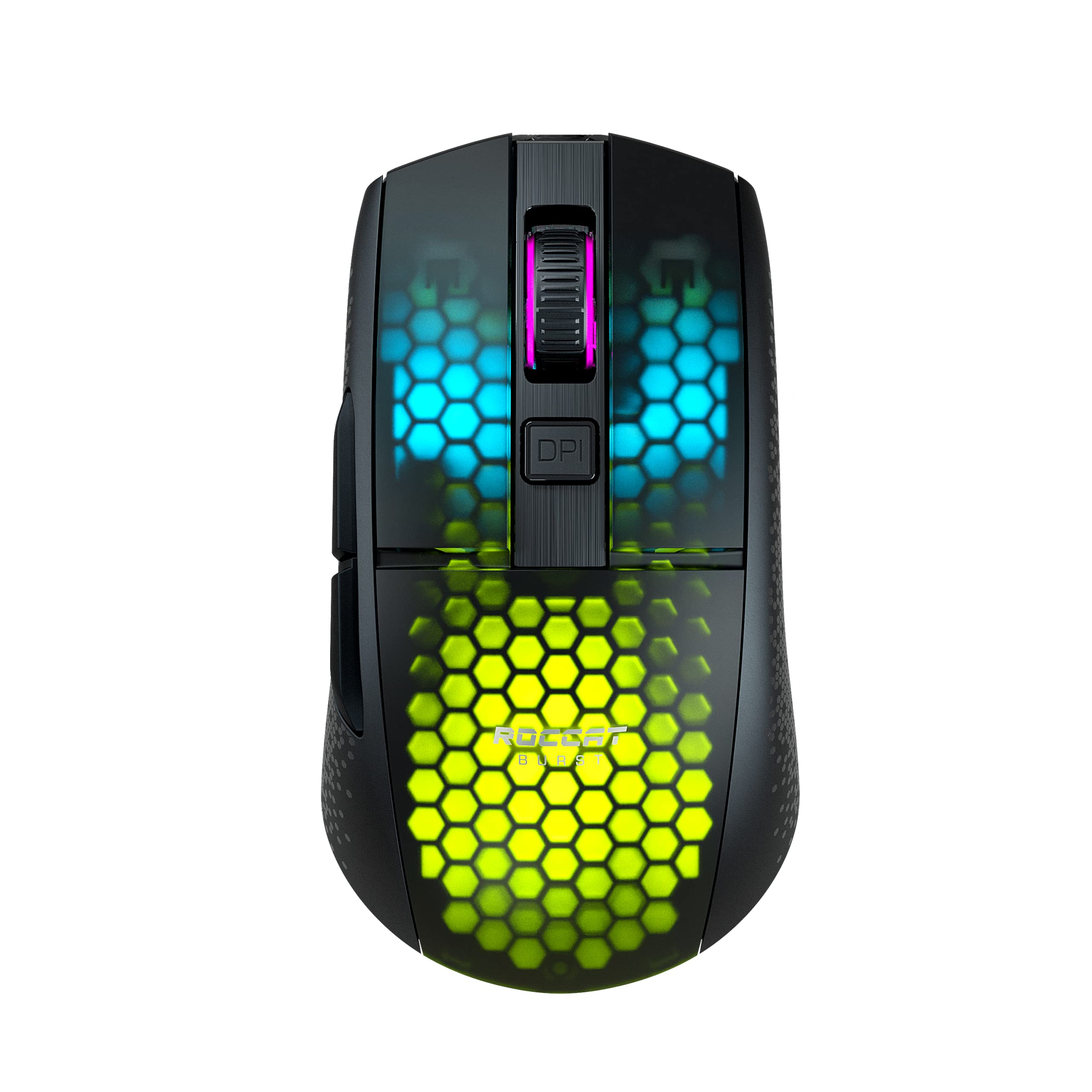 ROCCAT Burst Pro Air Lightweight Symmetrical Optical Wireless RGB Gaming Mouse, Black & Vulcan TKL Mechanical PC Tactile Gaming Keyboard, Black