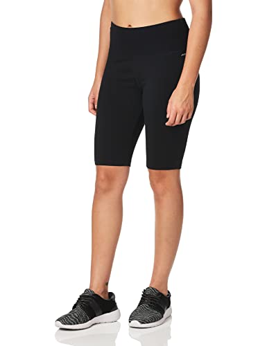 Jockey Womens High Waist 10'' Bike Casual Shorts, Deep Black, X-Large US