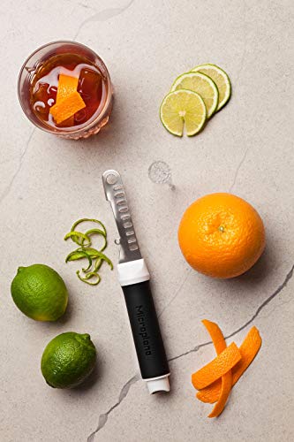 Microplane Ultimate Bar Mixology Tool - Stir, Strain, Cut, Slice, Muddle, Peel, and Garnish