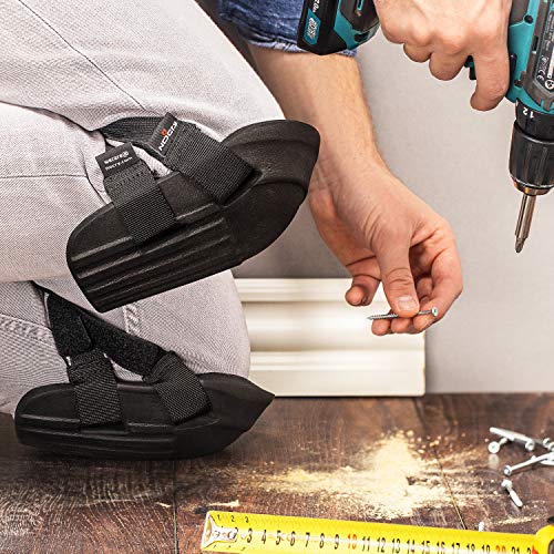 NoCry Foam Knee Pads for Work β Waterproof and Lightweight Knee Pads for Cleaning, and Easy Fit Knee Pads for Gardening with Adjustable Straps β Perfect Work Knee Pads for Women