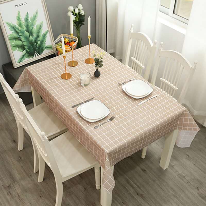 Nordic Modern Waterproof and Oil Proof Table Cloth Rectangular Tablecloth Kitchen Decorative Dining Table Tablecloth A4 140x180cm