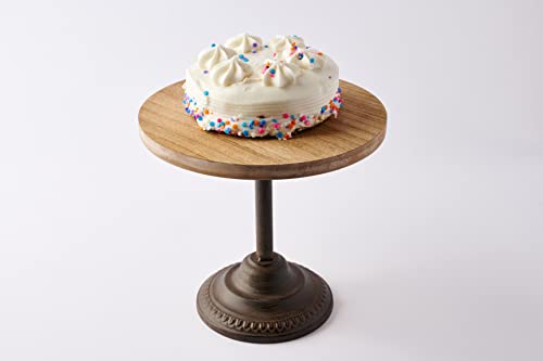Mud Pie Wood and Iron Adjustable Server, 11" x 10", Small
