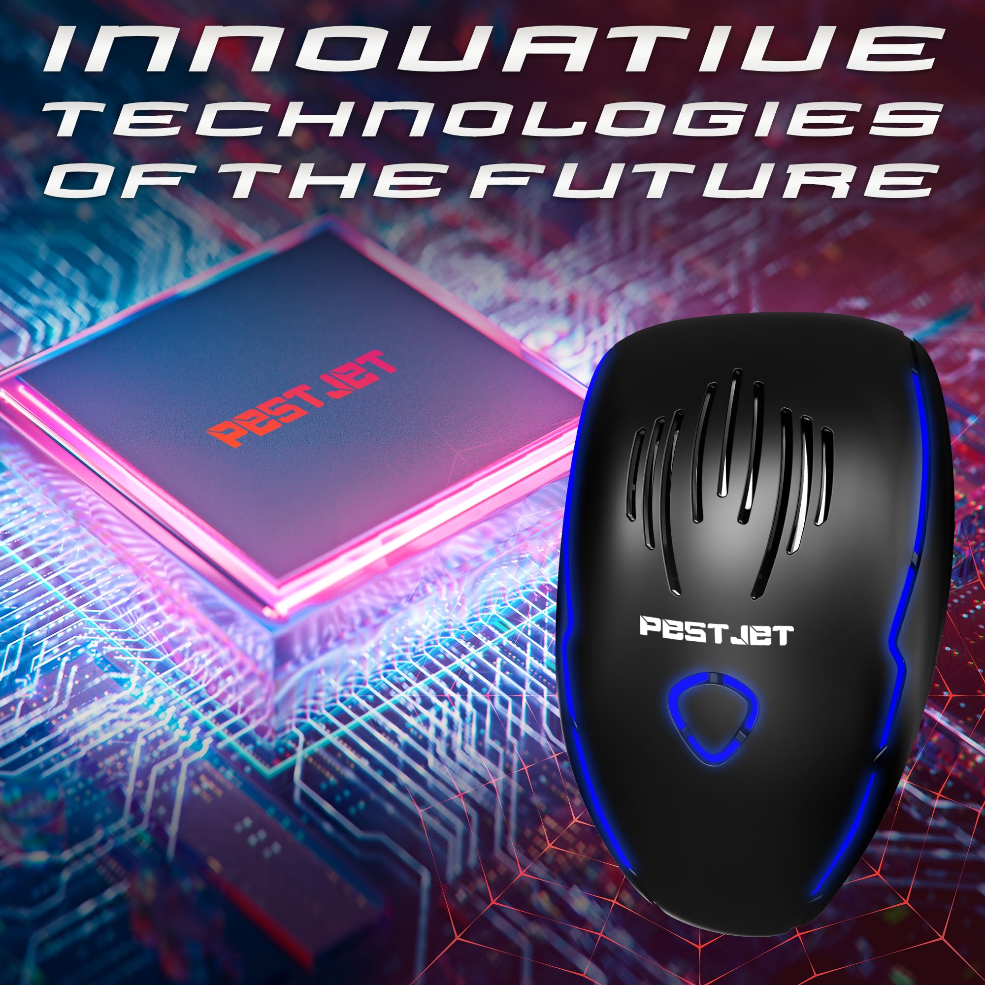 New 2024 Ultrasonic Pest Repeller Plug in - 2 Pack β Outdoor/Indoor Electronic Pest Repellent - Get Rid of Rat Bat Mouse Squirrel Bug Bee Ant Spider Wasp Cockroach Fly Mosquito Rodent Termite Roach