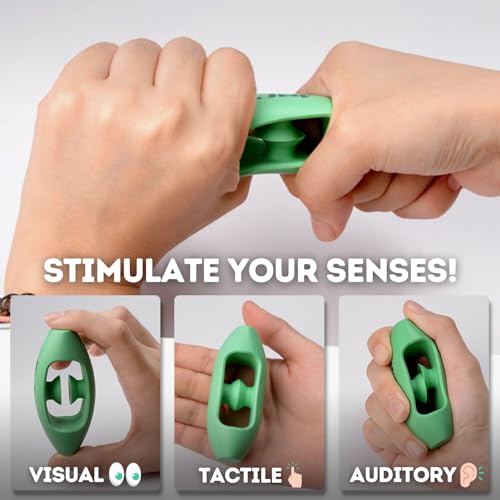 Mr. Snap | 2-in-1 Sensory Fidget Toy for Stress Anxiety ADHD Relief | Patented Flipping Suction Cup Snapper | Enhances Grip & Focus | for Kids & Adults (Dark Gray)