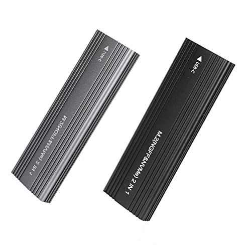 Solid State Hard Disk Drive Box SSD Enclosure Fast Indicator 10Gbps SATA PCIe to USB3.1 Mobile Disk Box Grey