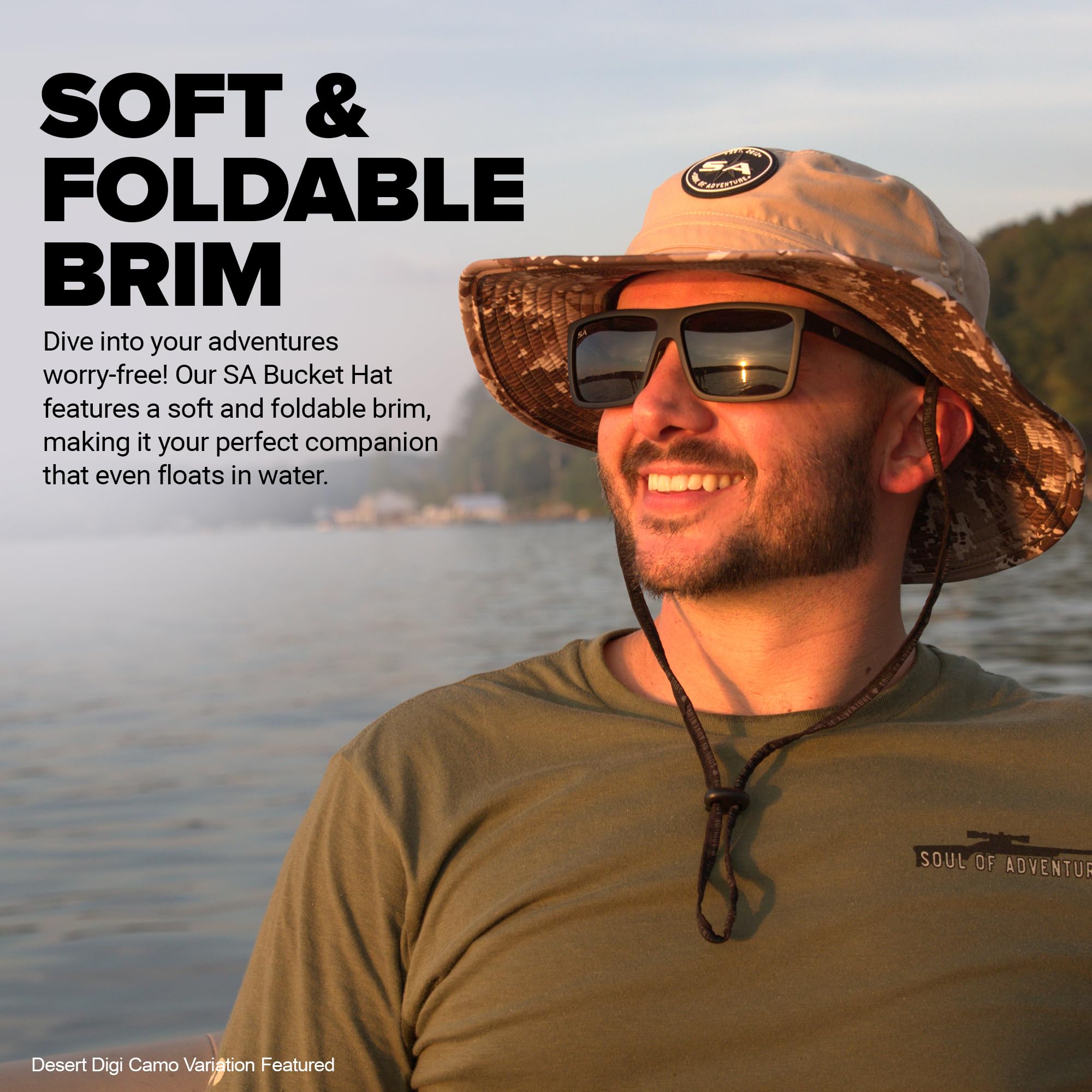 S A Company Bucket Hat UV 50+ for Adults | Hawaiian Floral