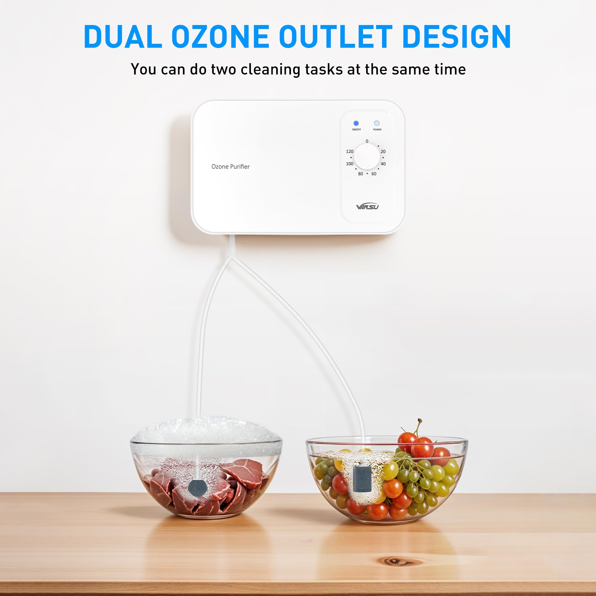 Portable Ozone Machine 800 mg/h Multipurpose with Timer for Liquid and Air Home,Room,Office,Hunting