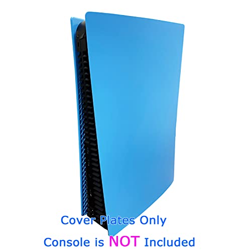 New for PS5 Faceplate Cover Plates Starlight Blue Replacement, Compatible with for PlayStation 5 Disc Edition Video Game Console, Custom DIY Frosted Shock Proof Protective Face Plate Shells