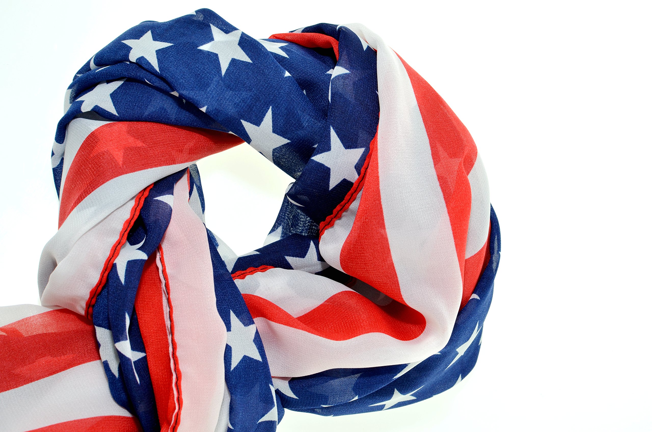 REINDEAR Premium American Flag Scarf 7 Styles(Chiffon)