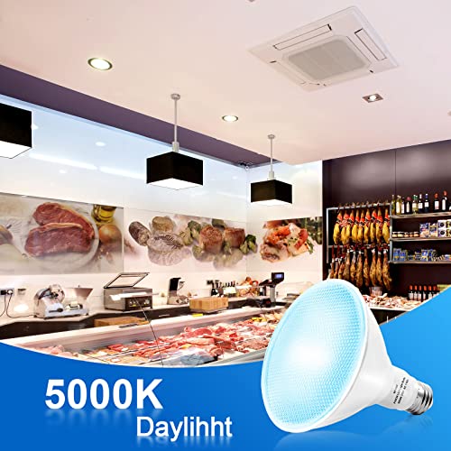 mfxmf LED Flood Outdoor Light Bulb 5000K Daylight,110V E26 Base 20W PAR38 Flood Light Bulbs Replace Up to 200W, Non-Dimmable,1800 Lumens LED Flood Light for Outdoor Hallway Garden(2 Pack)