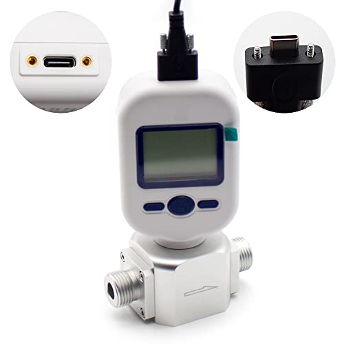 MF5712 Professional 250L/MIN Digital Gas Air Nitrogen Oxygen Flow Meter Portable Gas Flow Meter with G1/2 Interface RS485