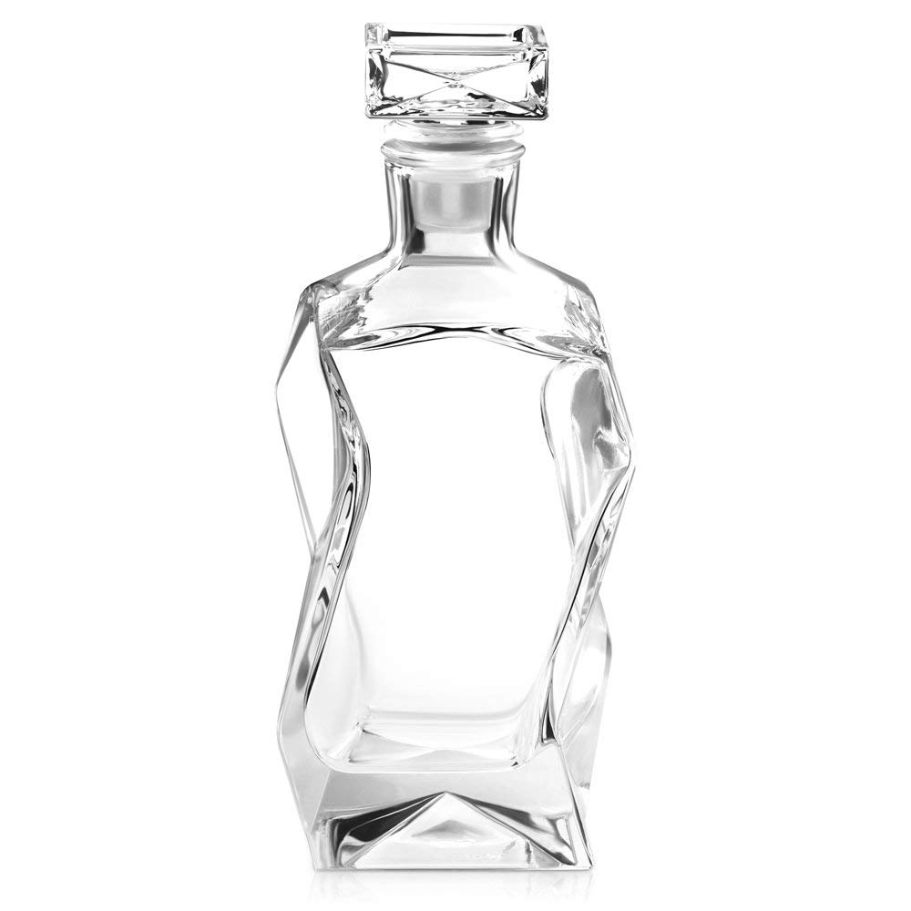 Maverton Whiskey decanter set with 2 glasses for man - Personalized liquor dispenser for him - Whisky carafe for Birthday - 3 piece set for whiskey lovers - PERFECT