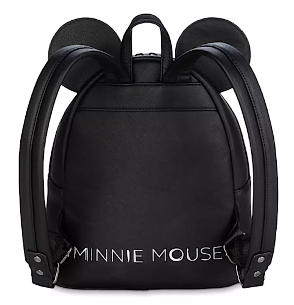 Loungefly Disney Parks Eyelashes Minnie Mouse Polka Dot Mini Backpack Black White