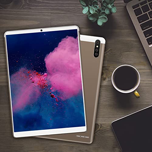 Rosvola 10 Inch HD Tablet, Octa Core HD Tablet 3GB RAM 64GB ROM Dual SIM Card Dual Standby Multi Language Support for Daily Use (US Plug)