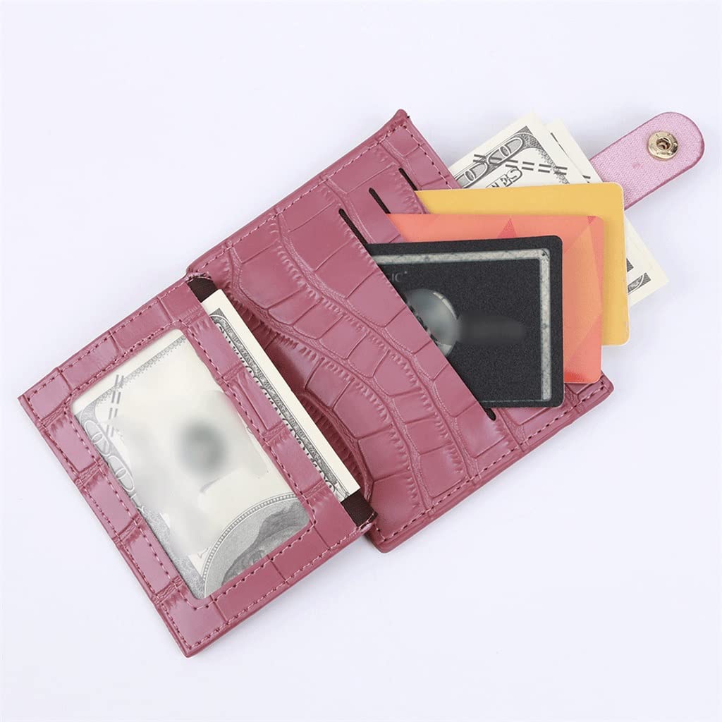 N/A Women Wallet Female Purse Leather Short Pattern Money Pocket Card Coin Holder Wallets Price Purses (Color : D, Size : 105 * 80mm)