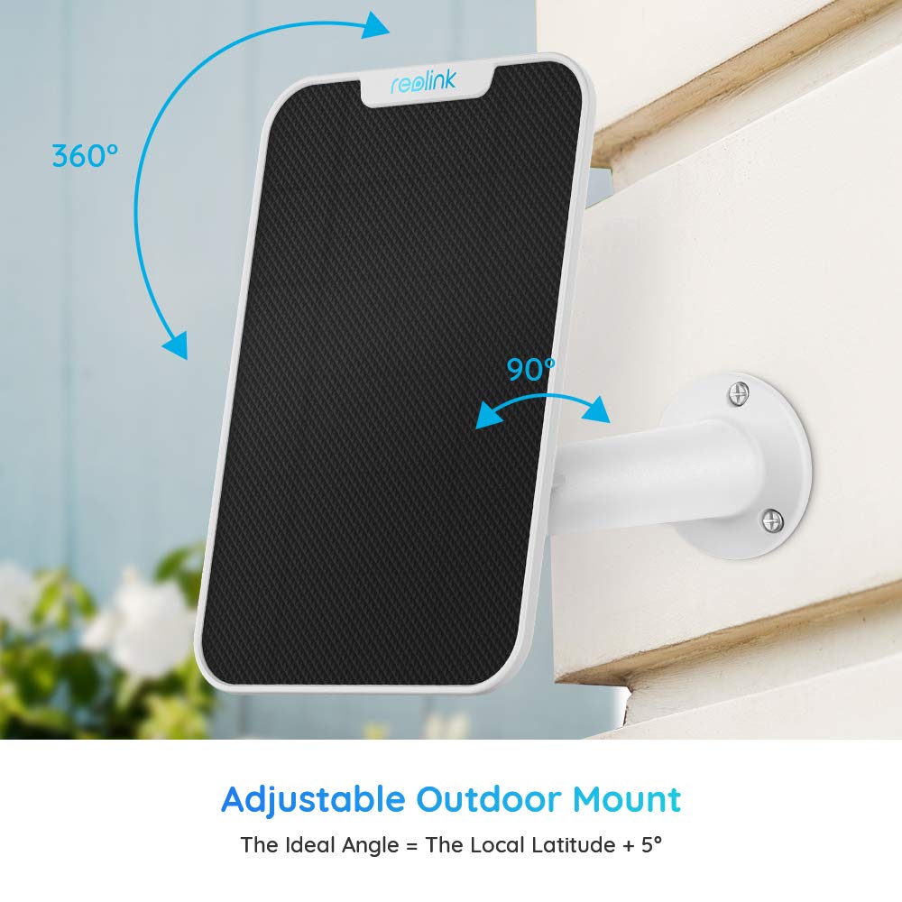 REOLINK 2K Wireless Security Camera Outdoor, Dual Lens Ultra-Wide View, Color Night Vision, Battery Solar Powered, Duo with White Solar Panel