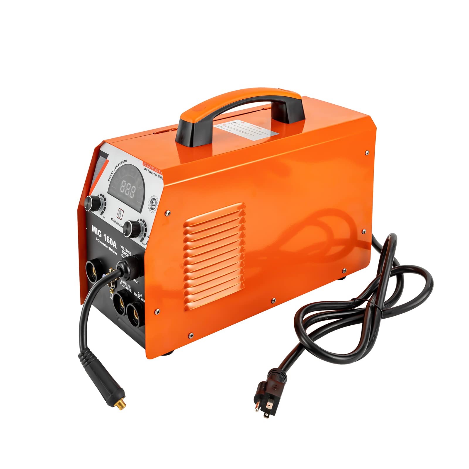 MIG Welder 160 Amp 110/220V Dual Voltage, Automatic Feed Wire MIG/Lift TIG/ARC 3 in 1 Multiprocess Welder Machine, Gas/Gasless Inverter Multi-Process Welding Machine