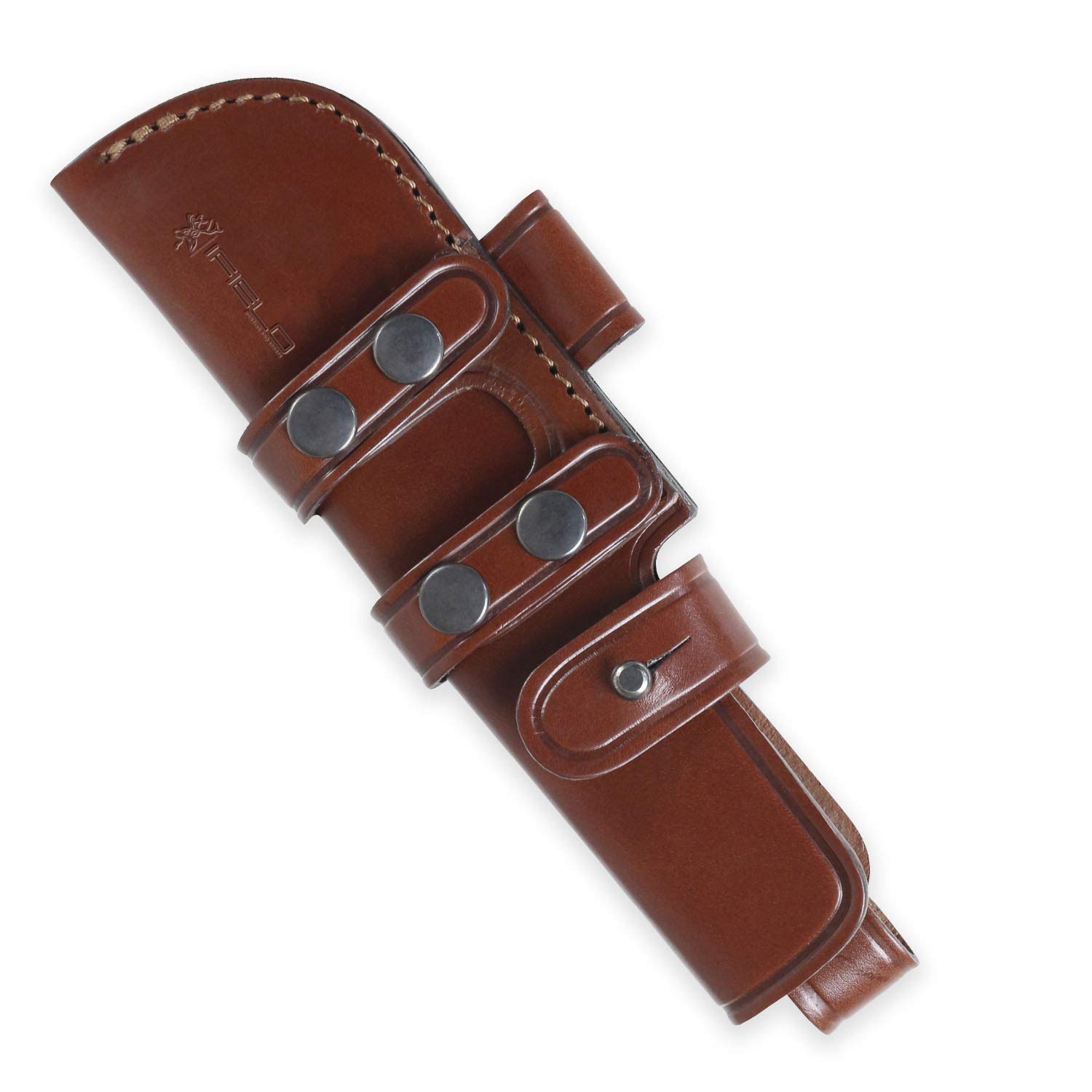 iFIELD Hunting Knife Workout EL29105, 4.6 inch MOVA Satin Blade, Cocobolo Handle, with Brown Leather case, Camping Tool for Fishing, Hunting, Sport Activity