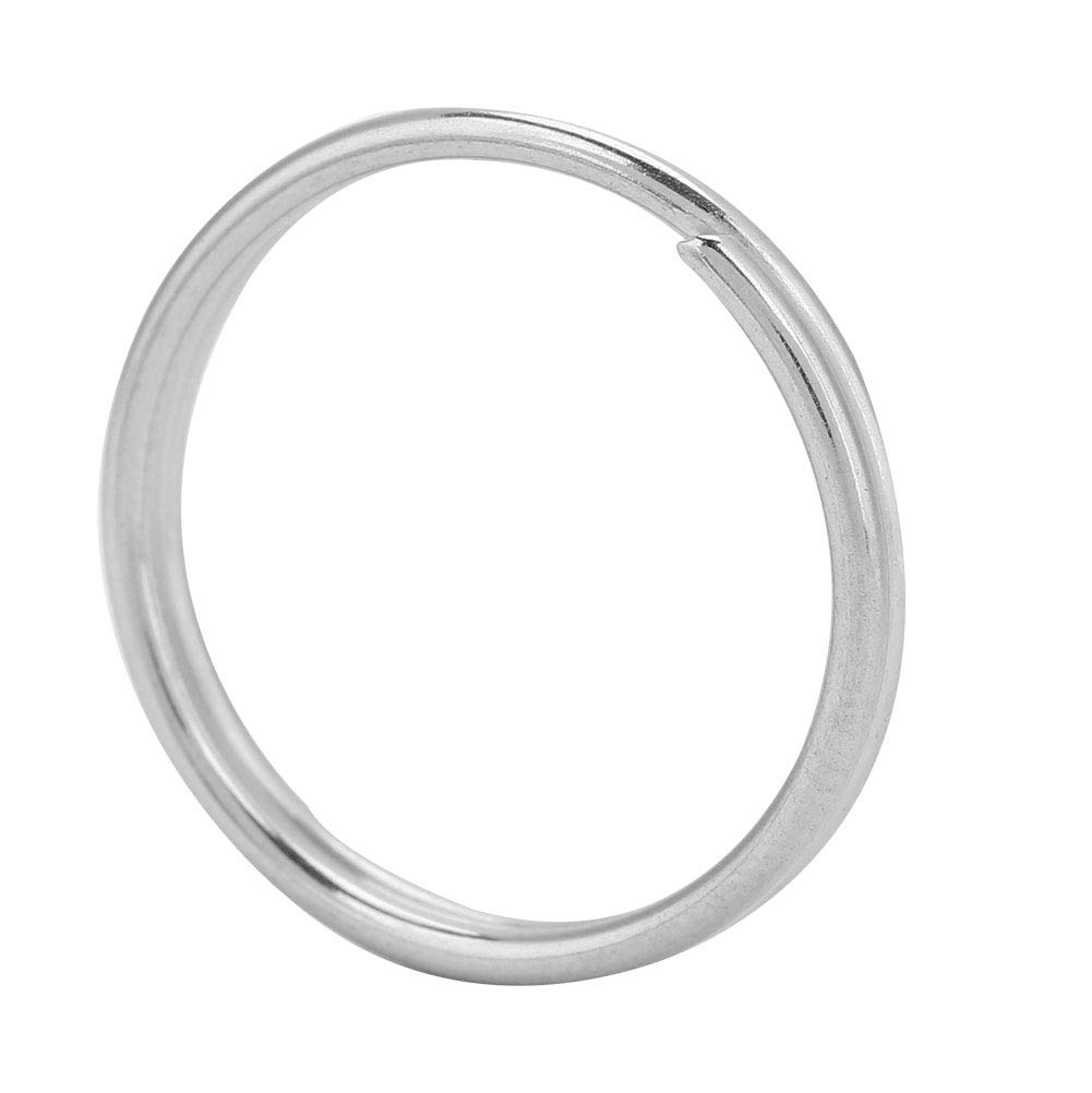Key Chain Rings, Stainless Steel Small Key Rings, Portable 10Pcs Compact Size Outdoor Use Diving Use for Organizing Keys