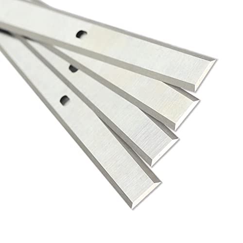 Planer Blades Knives for Delta 22-560 22-562 22-565 TP400LS Craftsman 21758 Wen 6550 Triton TPT125 Grizzly TP305 Porter Cable PC305TP 12.5 Inches HSS Replacement 4pcs