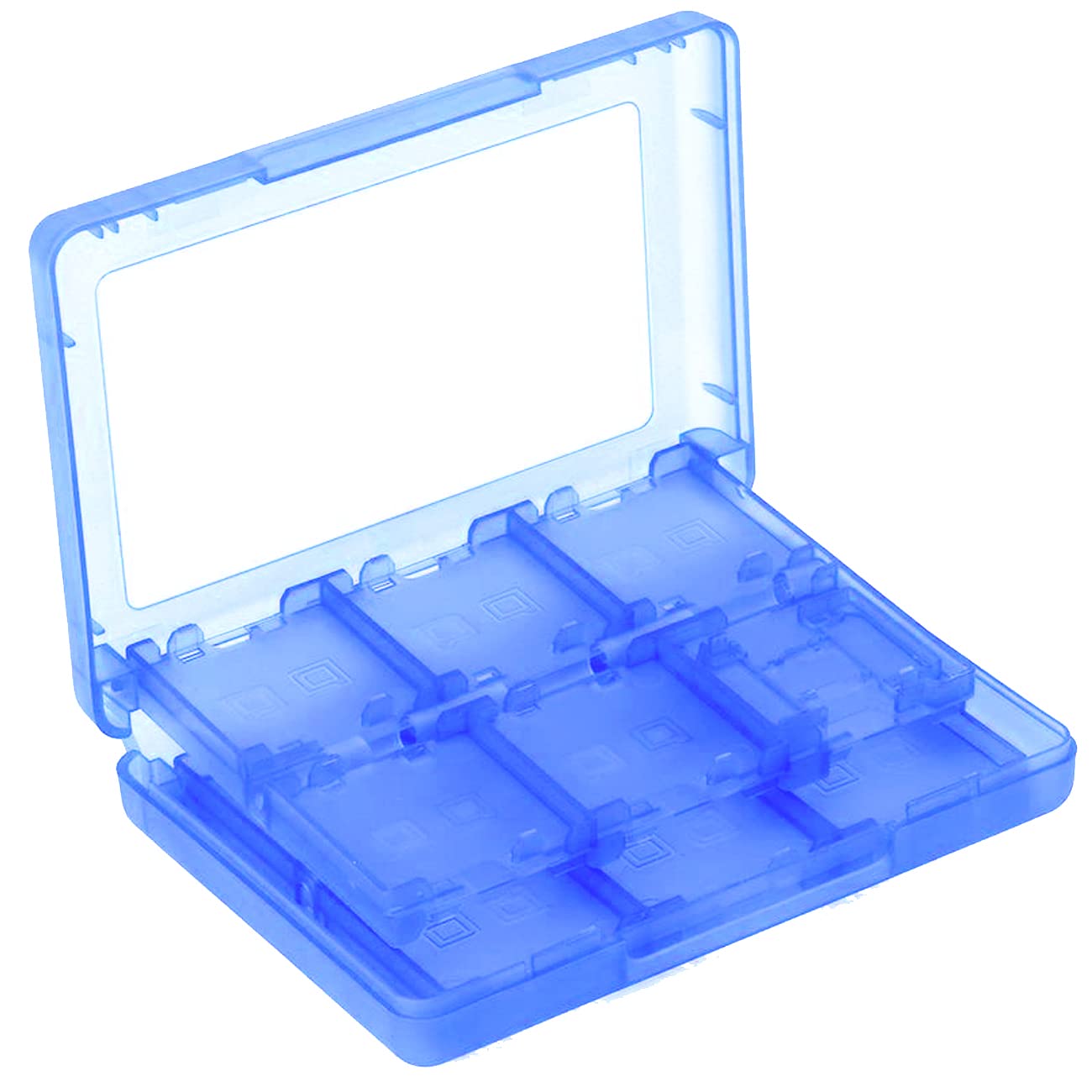 Luniquz DS Game Holder Game Card Organizer Carry Case for Nintendo DS, DS Lite, 3DS, New 3DS, Dsi, Dsi XL, Blue+Pink