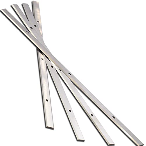 Planer Blades Knives for Delta 22-560 22-562 22-565 TP400LS Craftsman 21758 Wen 6550 Triton TPT125 Grizzly TP305 Porter Cable PC305TP 12.5 Inches HSS Replacement 4pcs