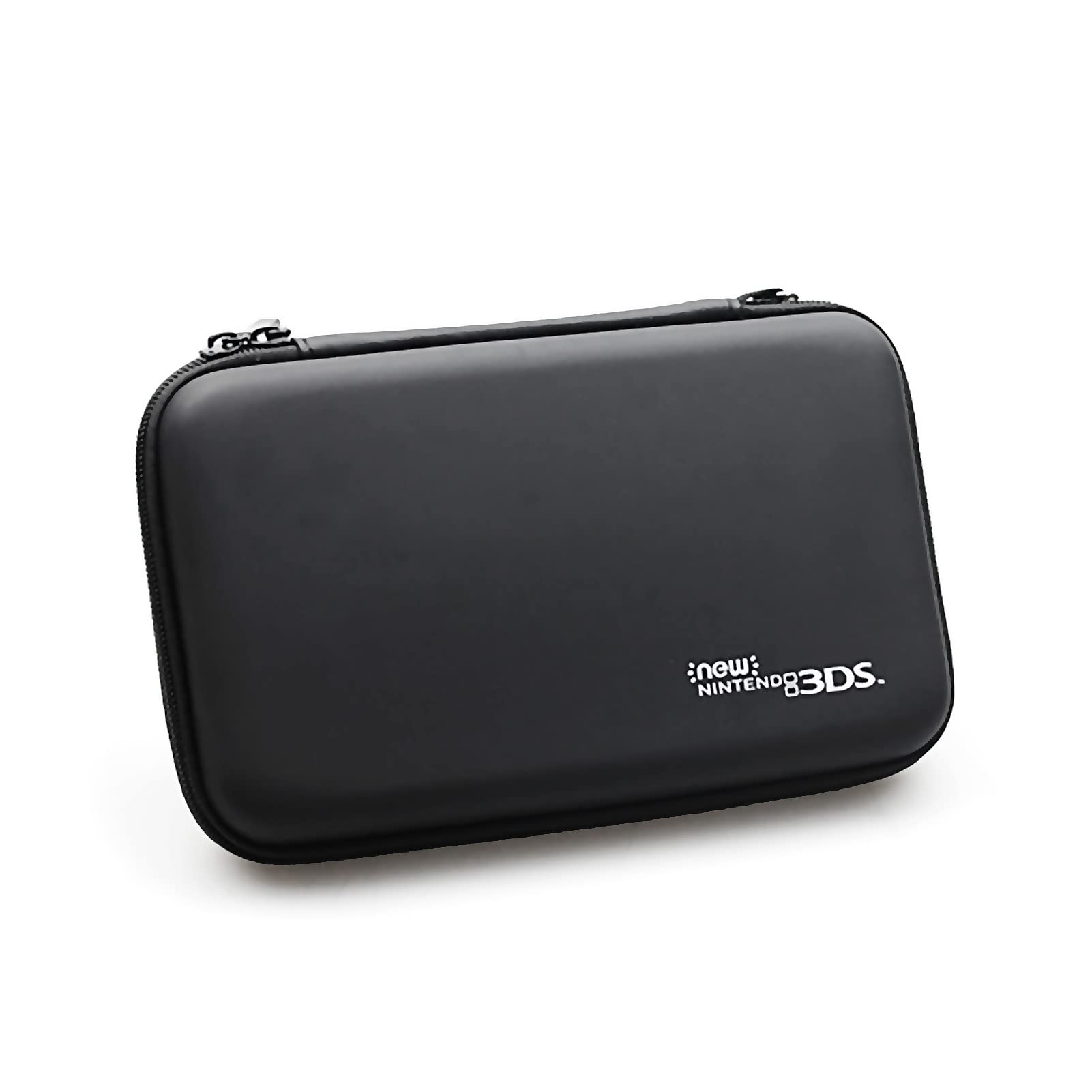 New3DS Hard Carrying Case Storage Bag Black Color Replacement, Compatible with for Nintendo 3DS / New 3DS Handheld Game Console, Shock-proof EVA Protective Carry Pouch Accessories