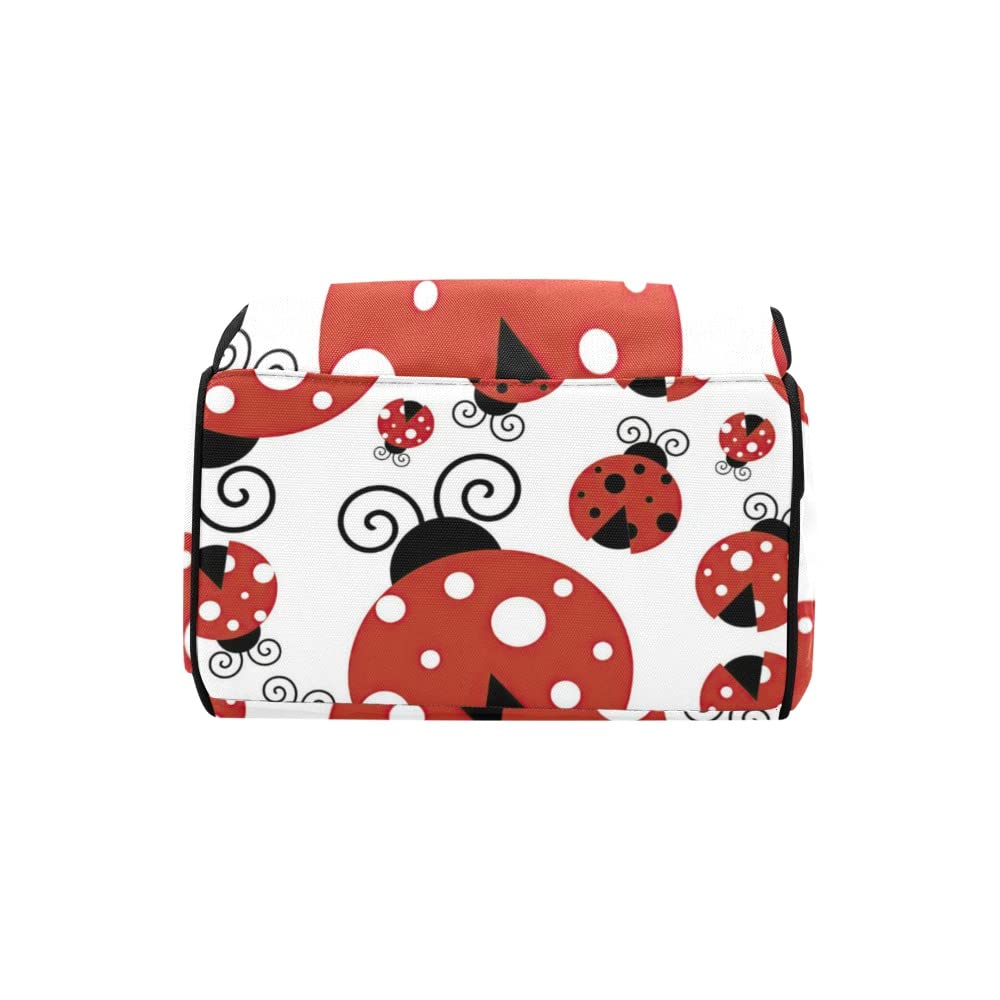 Personalized Ladybug Diaper Bag Backpack with Name Custom Mommy Nursing Baby Bags Nappy Bag Travel Daypack for Woman Gifts