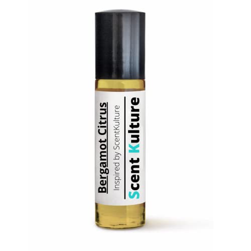 ScentKulture Perfume Roll On Oil | Bergamot Citrus | Inspired Vegan & Cruelty Free | Handcrafted in the USA (10ml)