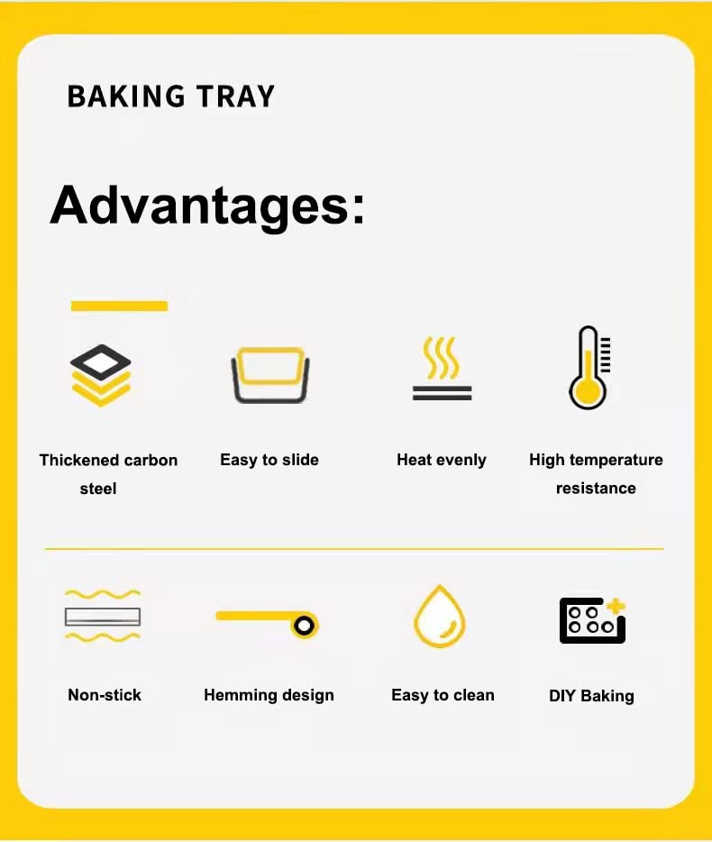 Nonstick Baking Sheet Pan for Roasting Carton Steel Cake Pan Baking Pan Cookie Sheets (15.5*10.6 in)
