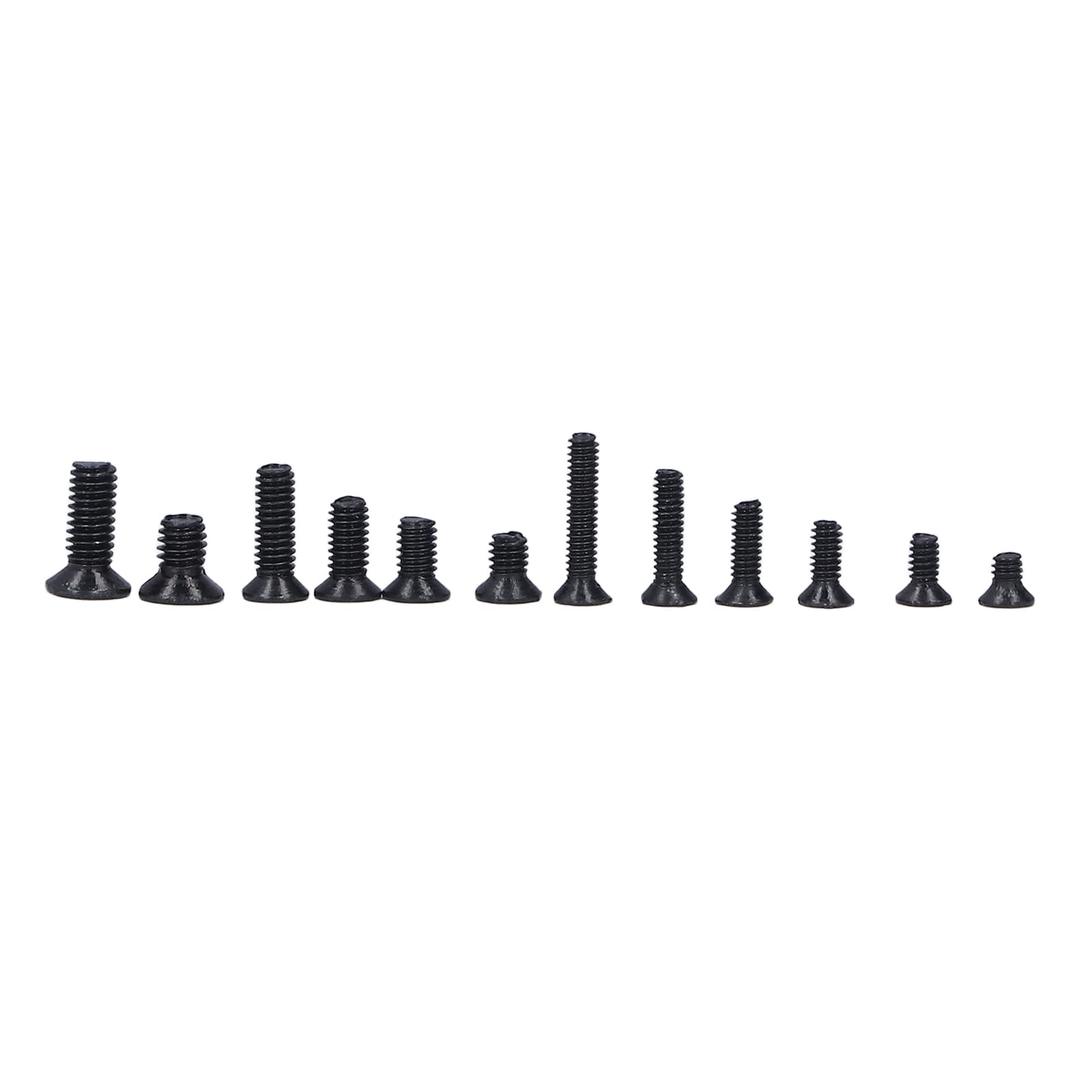 Screw, 600Pcs Laptop Computer Replacement Screws Assortment Kit Black Flat Head Carbon Steel M2 M2.5 M3 with Brush Screwdriver Tool, Computer Screws