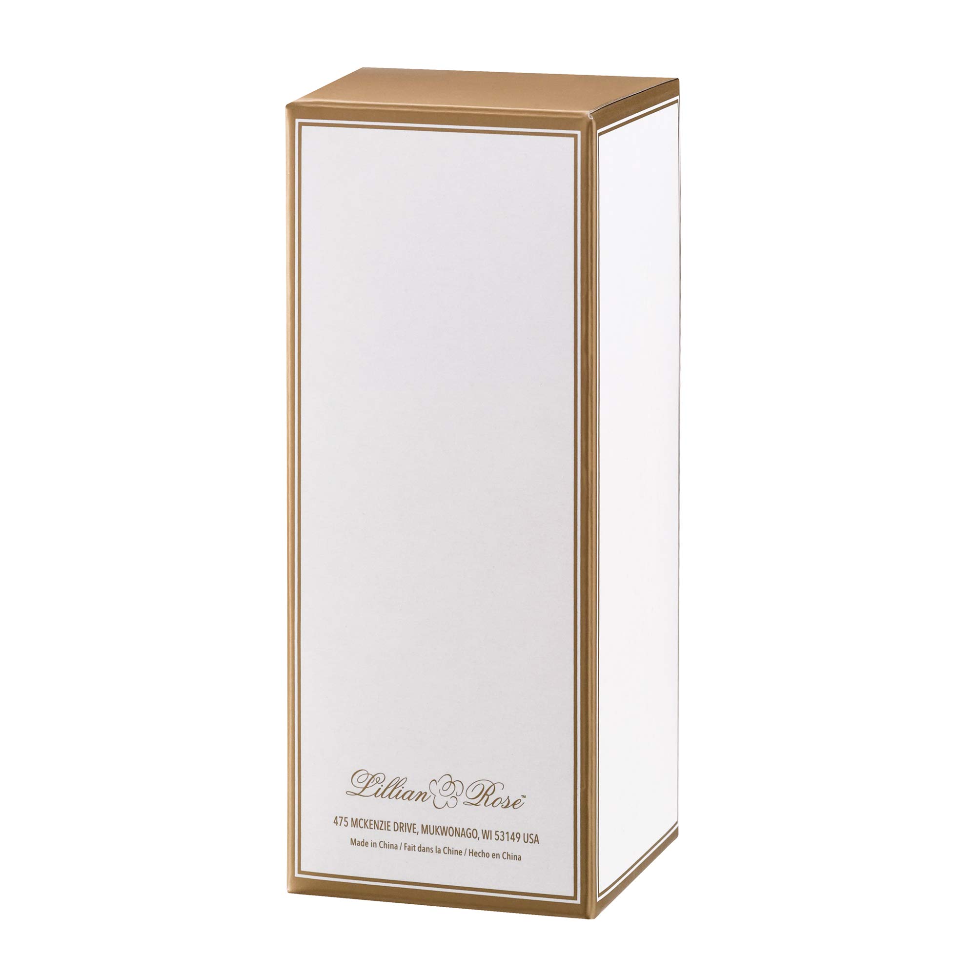 Lillian Rose Mother of Bride Stemless Champagne Wedding Toasting Glass, 1 Count (Pack of 1), Gold