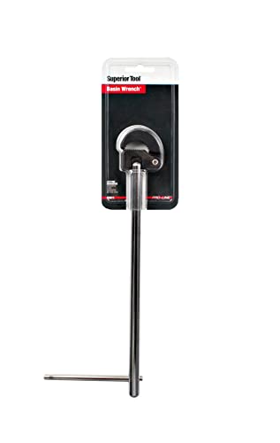 Superior Tool 03811 Eleven Inch Basin Wrench-Infinitely Adjustable 11" Spring Loaded Basin Wrench