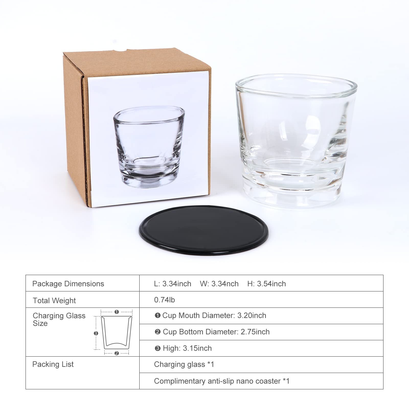 Replacement Charger Glass Cup Compatible with Philips Sonicare Electric Toothbrush HX9352 HX9360 HX9340 HX9900,Charging Base Glass Cup for HX9100 CBA1001 CBA2001 CBA3001