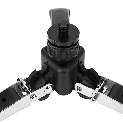 LYSOZ Tripod Base,Universal Mini Three Feet Support Stand Tripod Monopod Base with 3/8in Mounting Screw,Used for DSLR Camera, Video Camcorder, Mobile Phone and Action Cameras