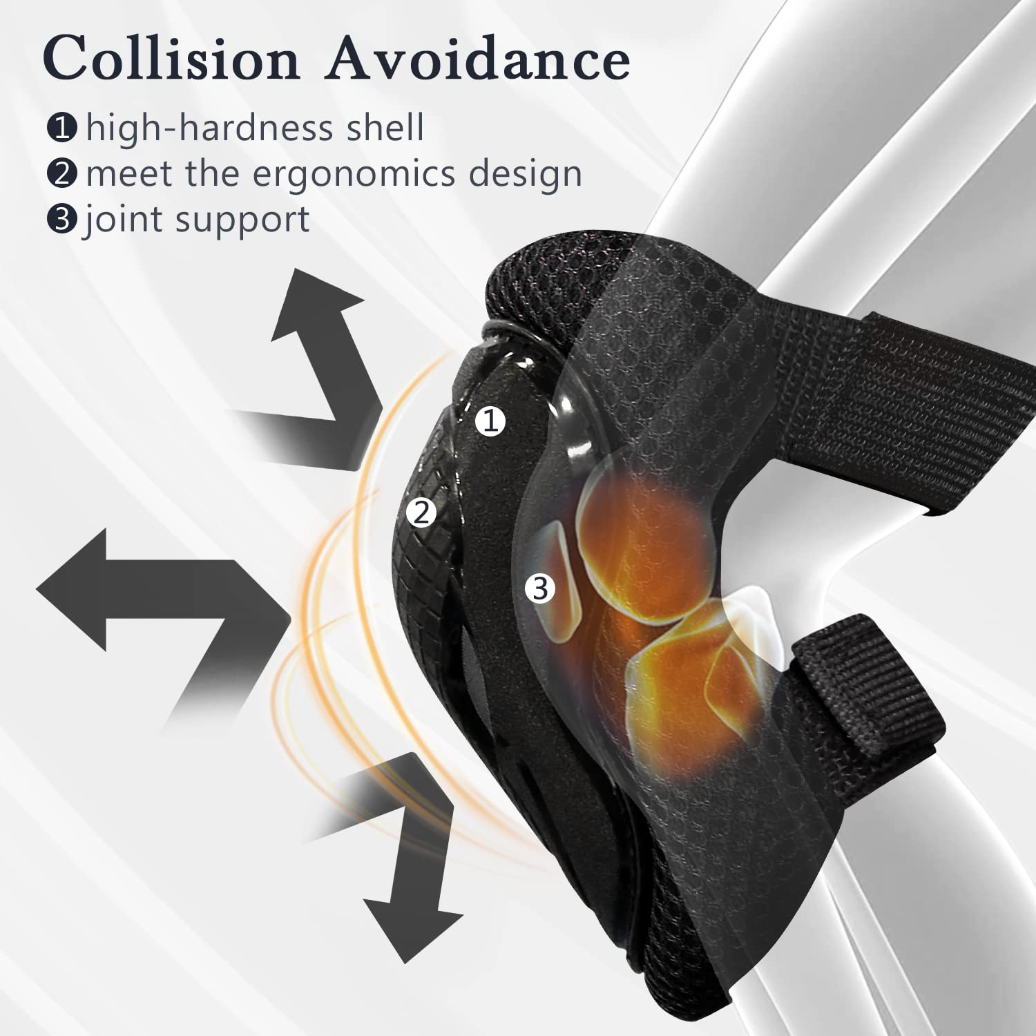 Kids/Youth Protective Gear Set, Kids Knee Pads and Elbow Pads Wrist Guard Protector 6 in 1 Protective Gear Set for Scooter, Skateboard, Bicycle, Inline Skating