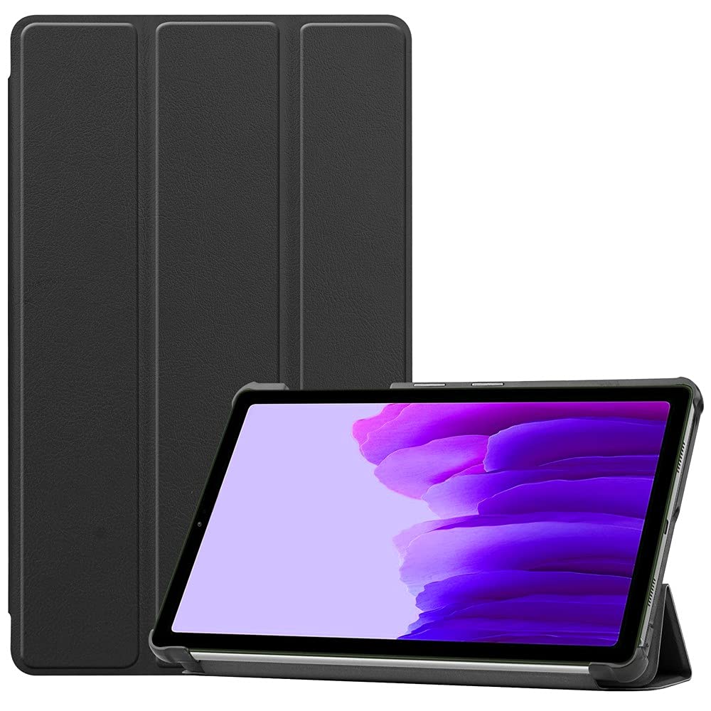 Samsung Galaxy Tab A7 Lite 8.7" (32GB, 3GB) Wi-Fi Only Android Octa-core Tablet, US Model SM-T220 W/Folding Smart Cover Leather Case (Silver) (Renewed)