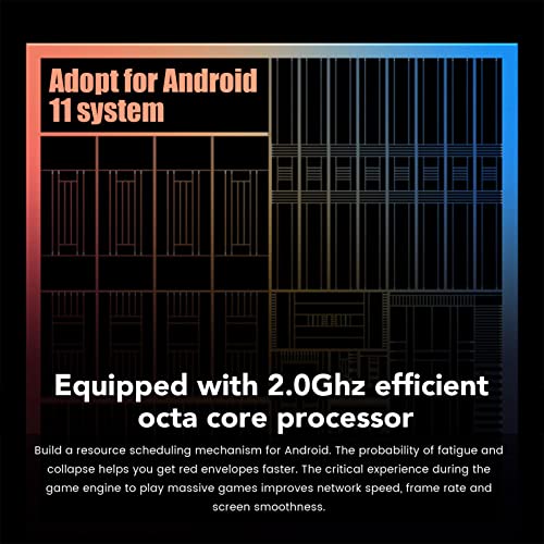 soobu 10.1 Inch Tablet Portable Tablet 100-240V 6G RAM 128G ROM 5G 2.4G WiFi 10.1 Inch IPS Screen Home for Travel (US Plug)