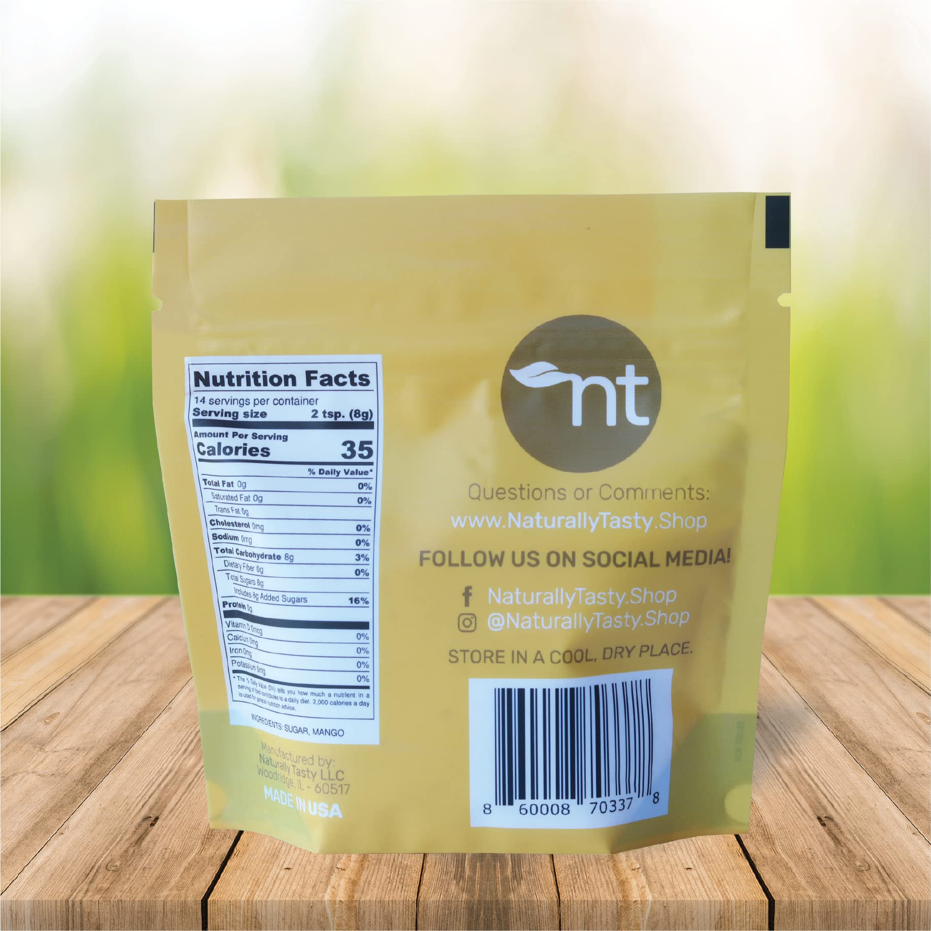 Mango Sugar | cocktail sugar | Gourmet Sugar | Tea Sugar | Natural flavored Sugar | Real Fruit Flavored Sugar | Naturally Tasty