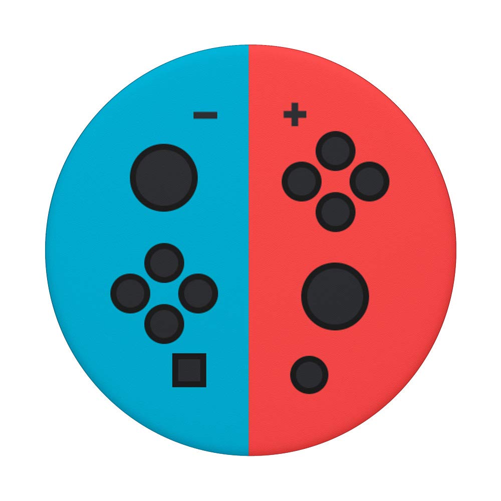 Retro Game Controller Classic Gamer Video Game Button Gaming PopSockets PopGrip: Swappable Grip for Phones & Tablets & Video Game Controller Phone Grip