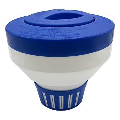 Poolzilla Deluxe Chlorine Feeder, Adjustable Collar Design for Optimal Dispersion, Can Hold Chlorine Tablets up to 3”