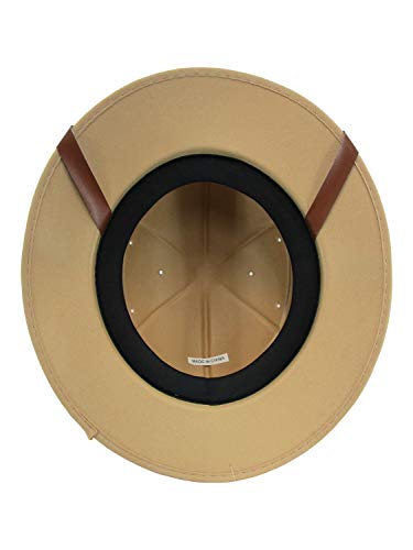 Nicky Bigs Novelties Adult Foam British Pith Helmet - Jungle Safari Zoo Keeper Sun Hats - Explorer Guide Helmets - Halloween Costume Accessory, Khaki, One Size