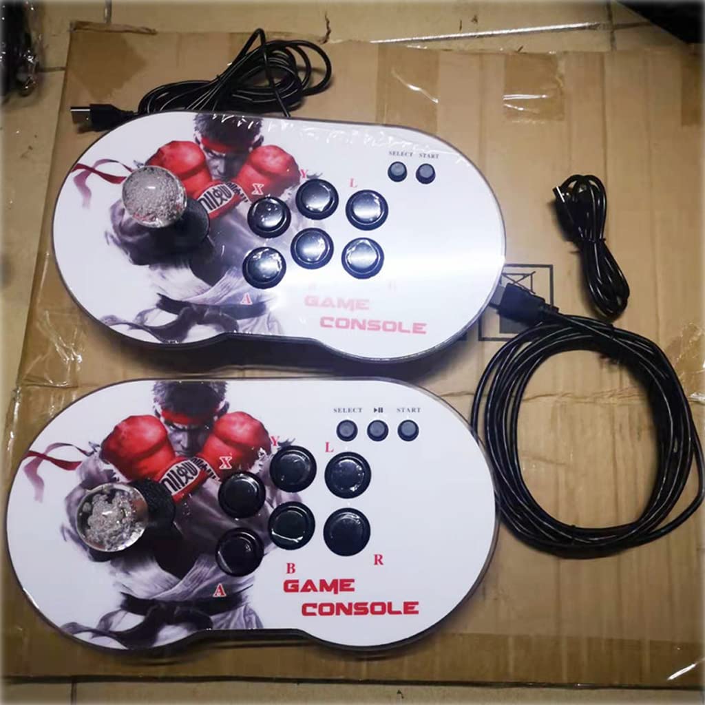 M9 TV Video HDMI high-Definition Game Console PS1 TV Home Dual Cable Rocker Handle 10000+Game Support TF Expansion 128G connectable Handle to Realize Four Person Fight Controller (256)