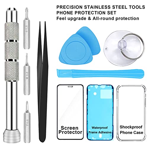 Seafree for iPhone Xs Max Screen Replacement LCD 6.5 inch 3D Touch Screen Digitizer Full Assembly Display Repair kit with Repair Tools Tempered Glass, Face ID True Tone(A1921/A2101/A2102/A2103/A2104)