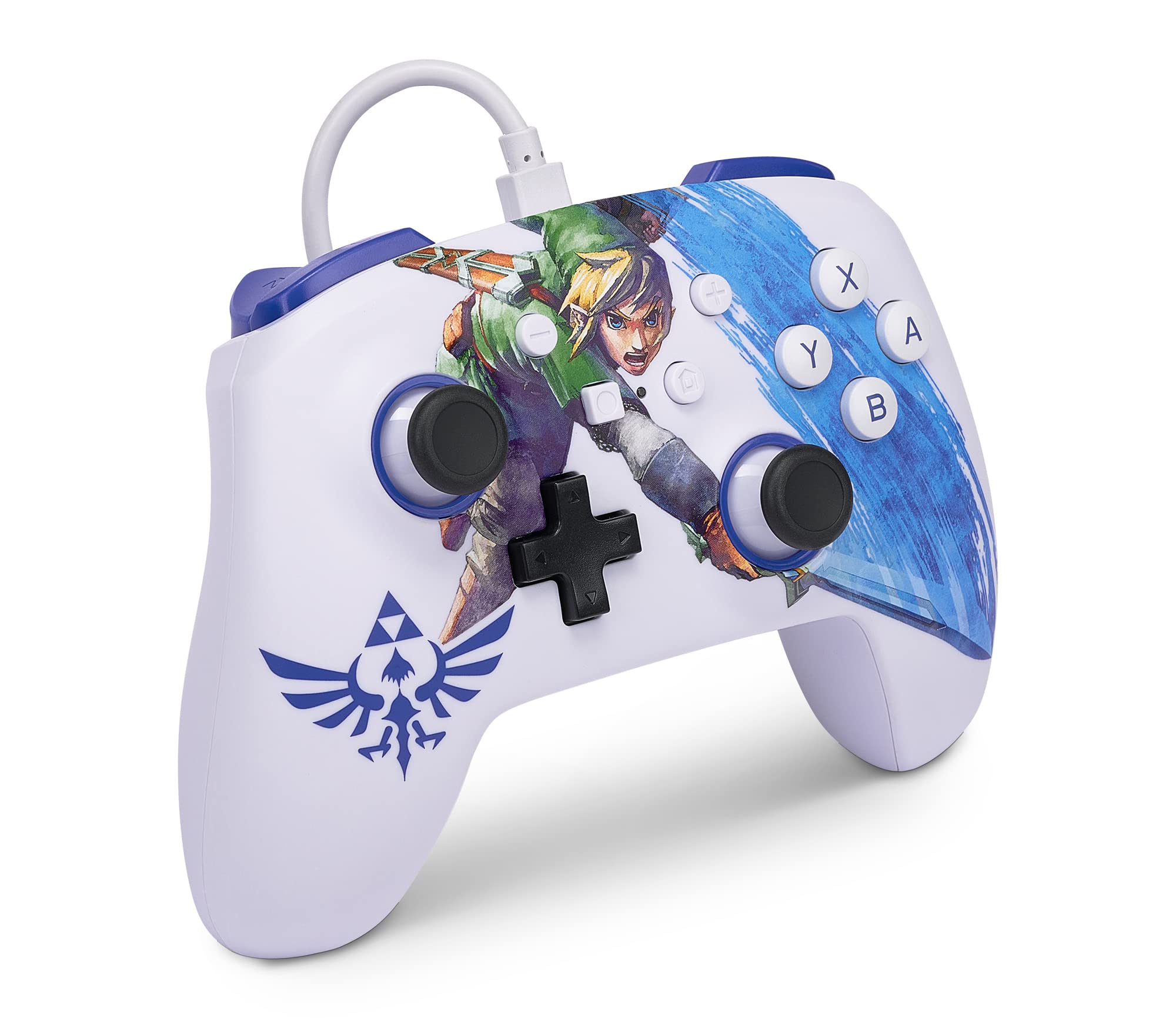 PowerA Enhanced Wired Controller for Nintendo Switch - Master Sword Attack Zelda Link
